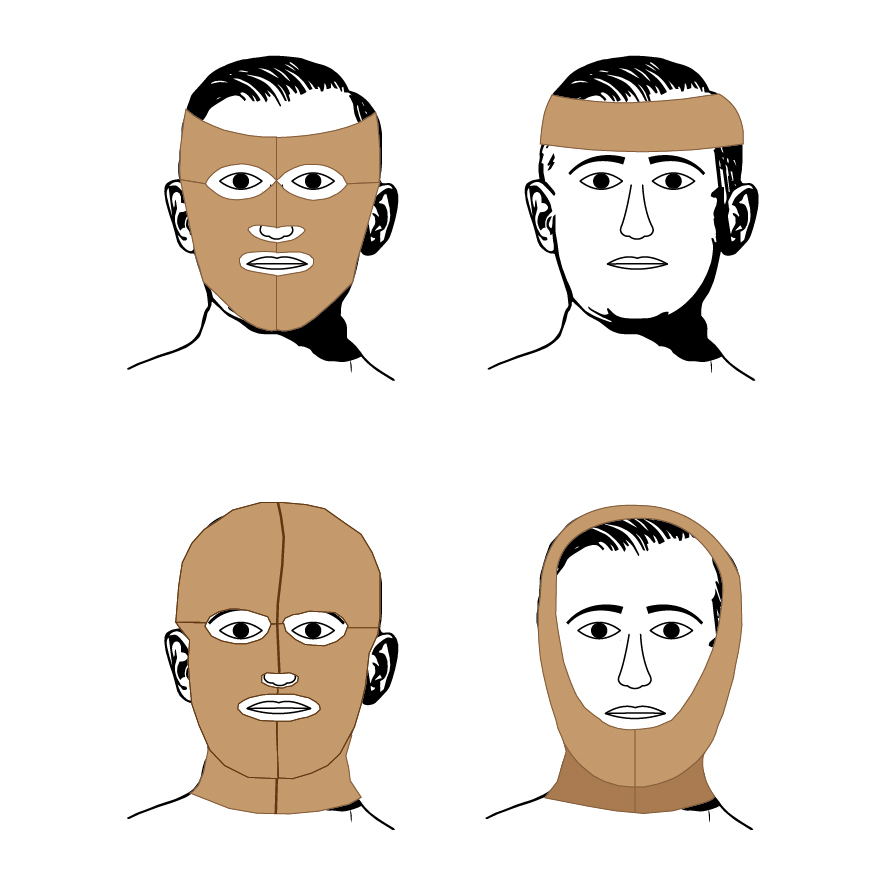 Custom Compression Face Mask - US Compression Garments Customized Wear ...